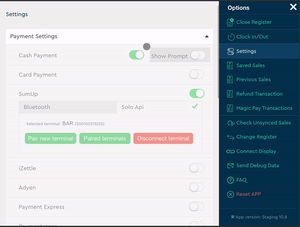 SumUp Solo API Connection
