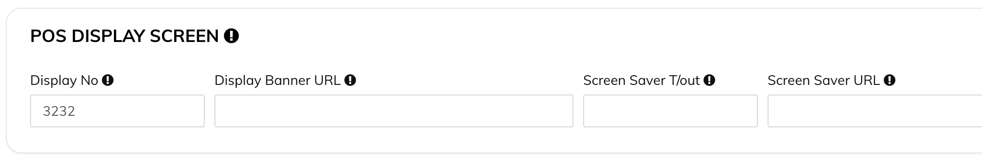 Customer Facing Display