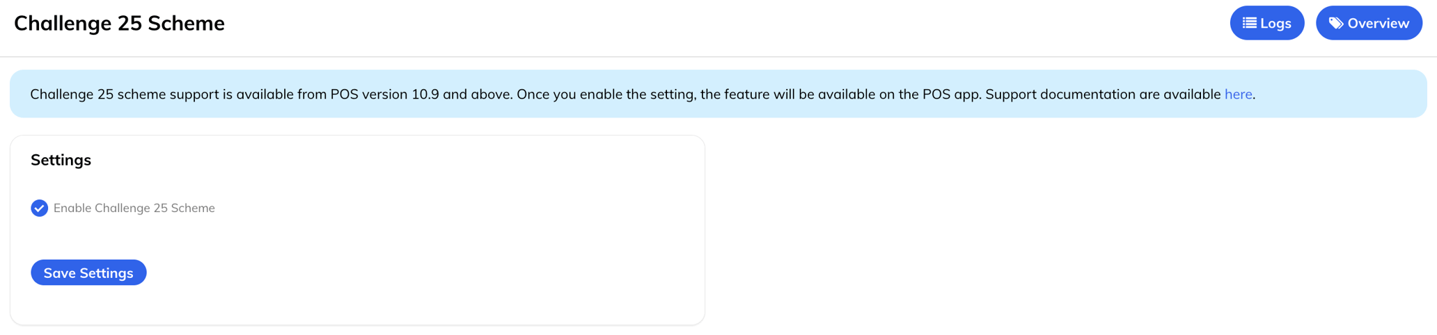 Challenge 25 Policy Scheme
