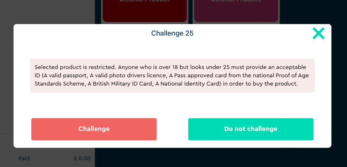Challenge 25 Policy Scheme