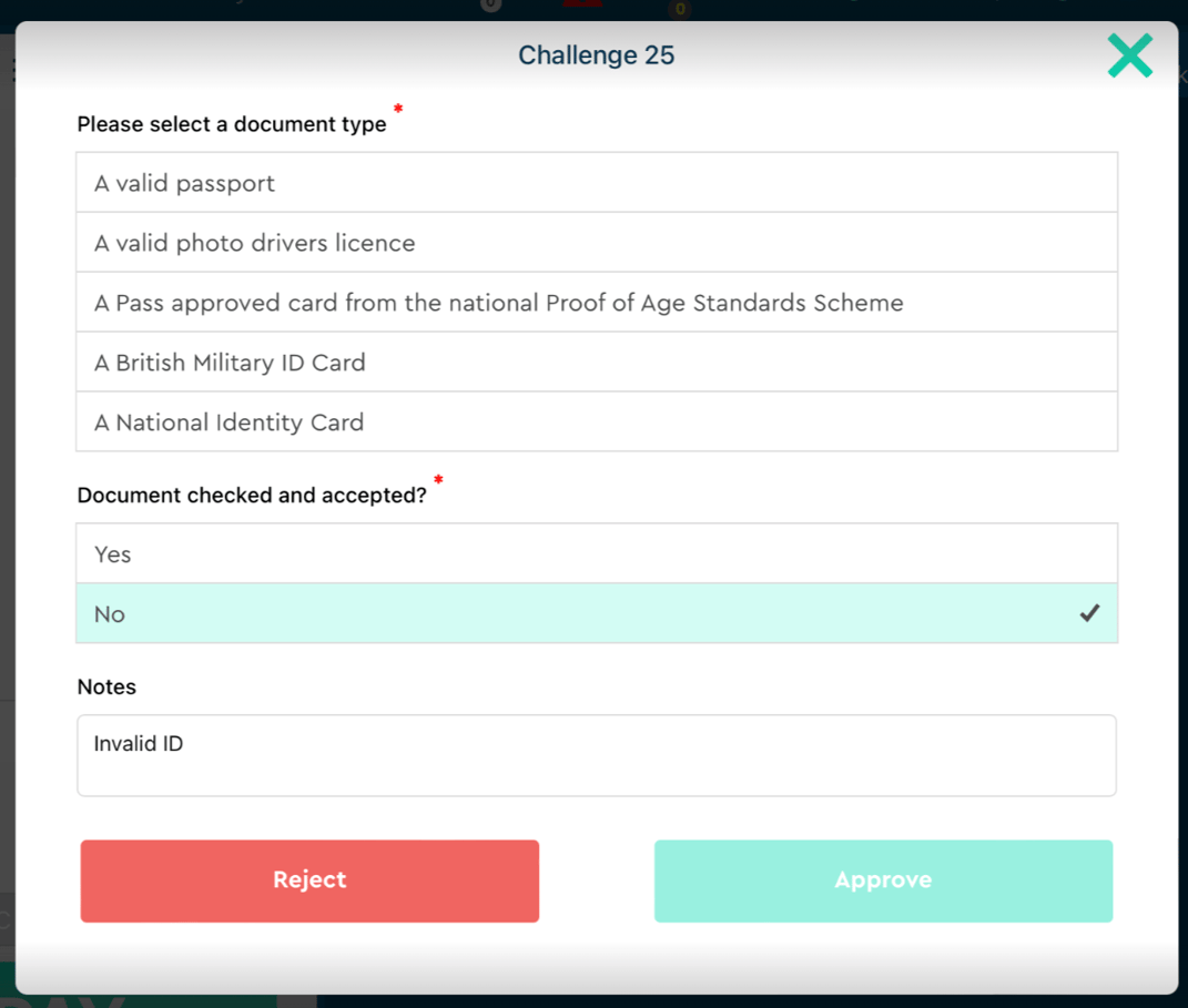 Challenge 25 Policy Scheme