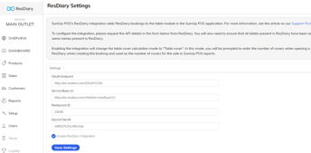ResDiary Integration